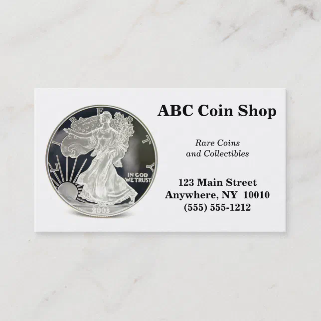 Coin Business Card | Zazzle