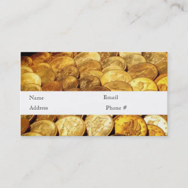 Coin business card | Zazzle
