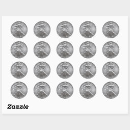 Coin Classic Round Sticker | Zazzle
