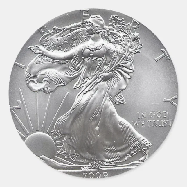 Coin Classic Round Sticker | Zazzle