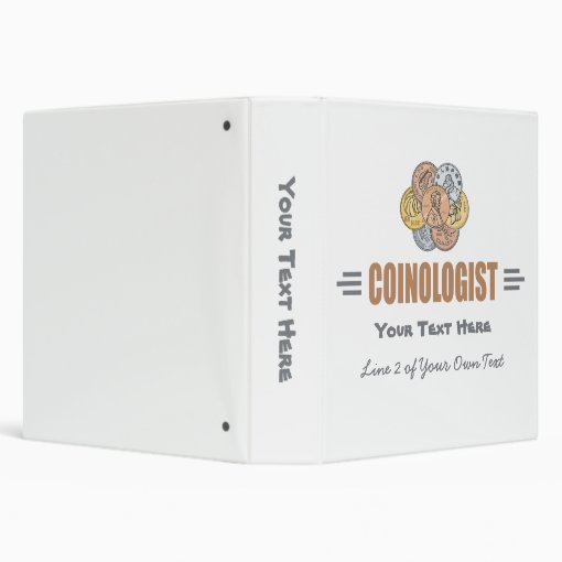Coin Collecting Funny COINOLOGIST Collector Binder | Zazzle