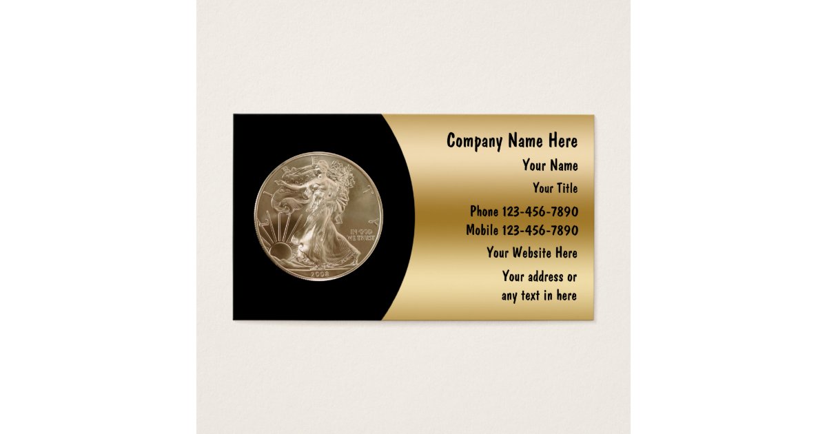 Coin Collector Business cards | Zazzle.com