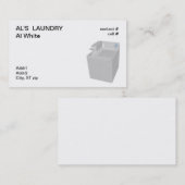 coin operated washing machine business card | Zazzle