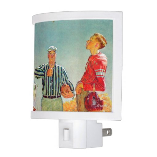 Coin Toss by Norman Rockwell Night Light | Zazzle