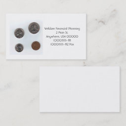 "Coins" Business Cards | Zazzle