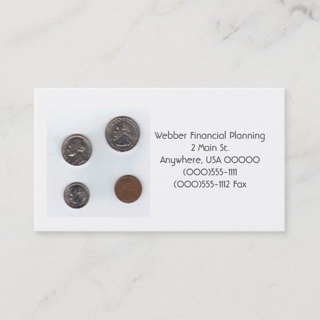 "Coins" Business Cards | Zazzle