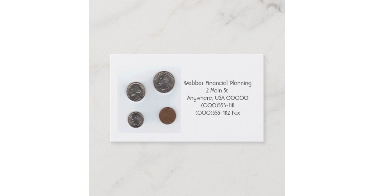 "Coins" Business Cards | Zazzle