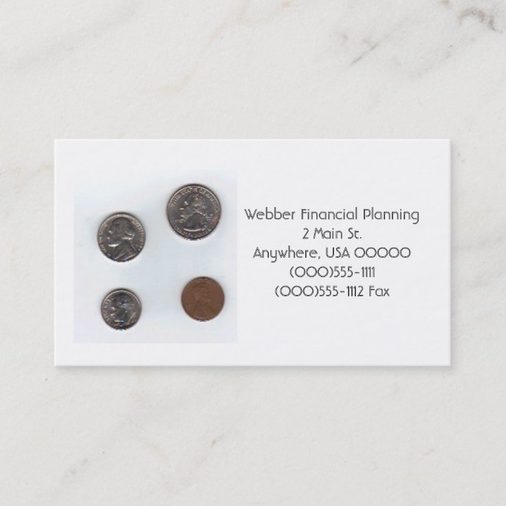 "Coins" Business Cards | Zazzle