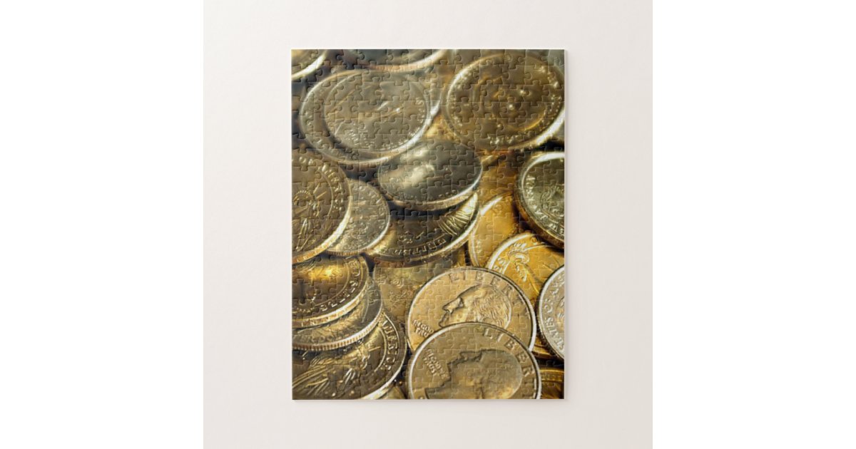 Coins | Currency Jigsaw Puzzle | Zazzle