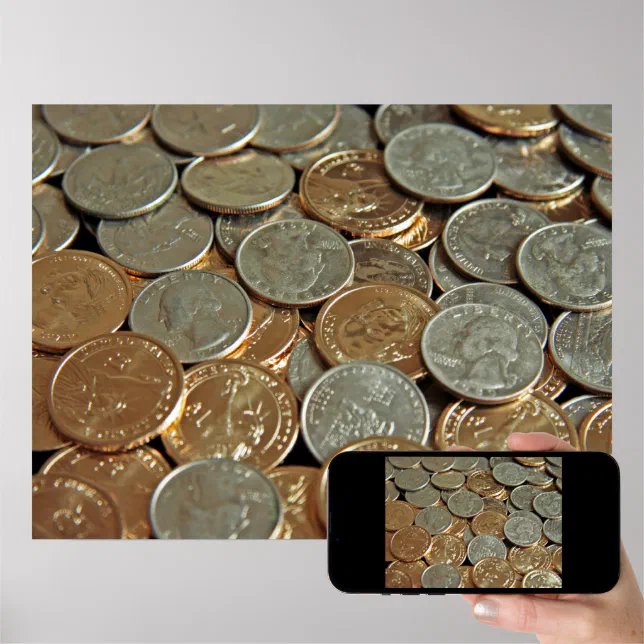 Coins Poster | Zazzle