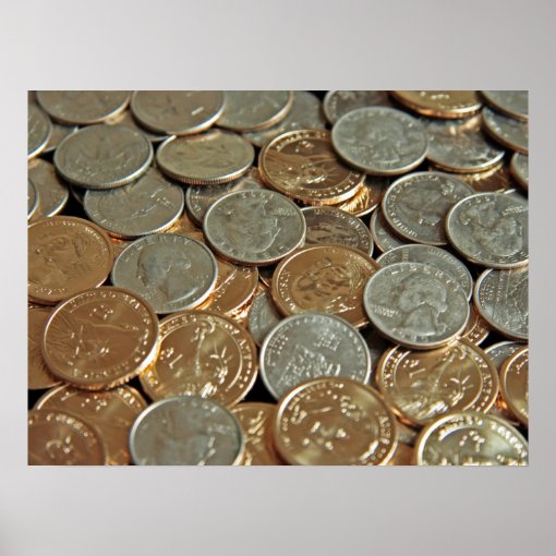Coins Poster | Zazzle