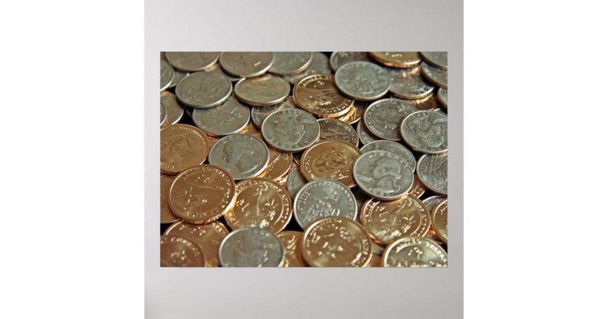 Coins Poster | Zazzle