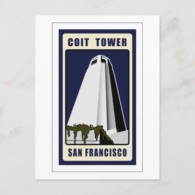 Coit Tower Postcard | Zazzle