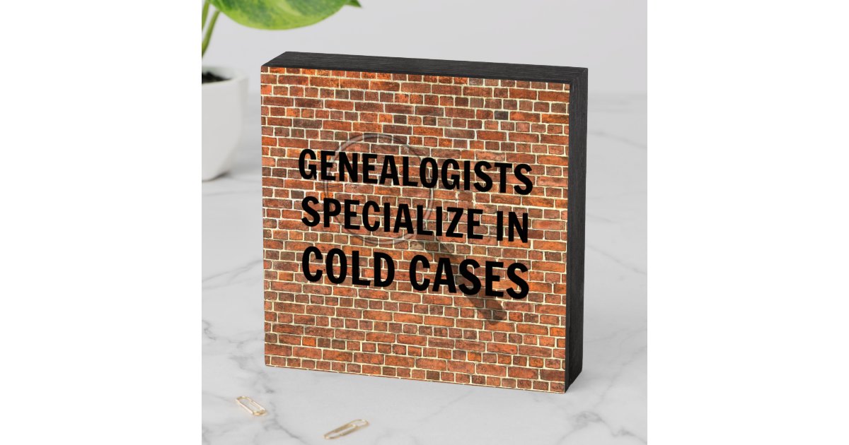 Cold Cases | Wooden Box Sign | Zazzle