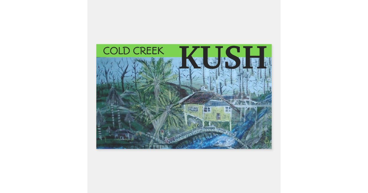 COLD CREEK KUSH RECTANGULAR STICKER | Zazzle