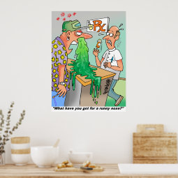 Cold & Flu Season Cartoon Print | Zazzle