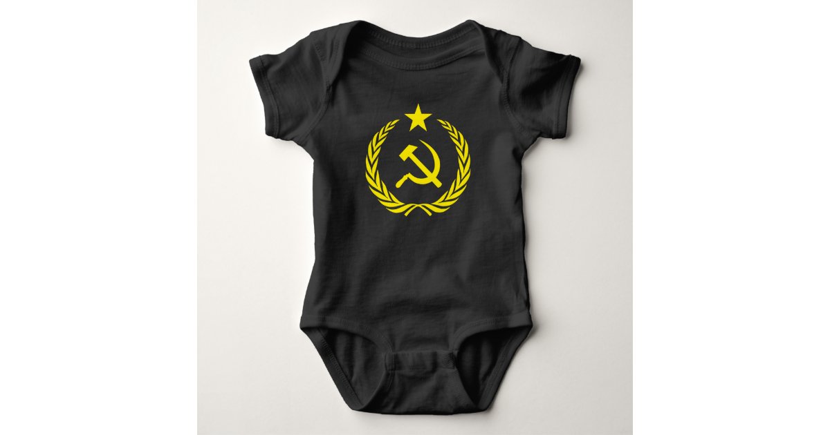 Cold War Communist Flag Baby Jersey Bodysuit | Zazzle