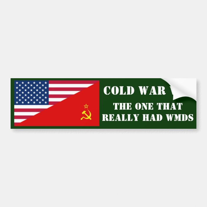 COLD WAR VET BUMPER STICKER | Zazzle.com