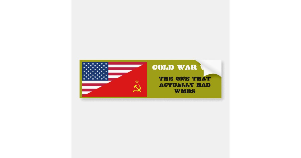 Cold War Vet Bumper Sticker | Zazzle