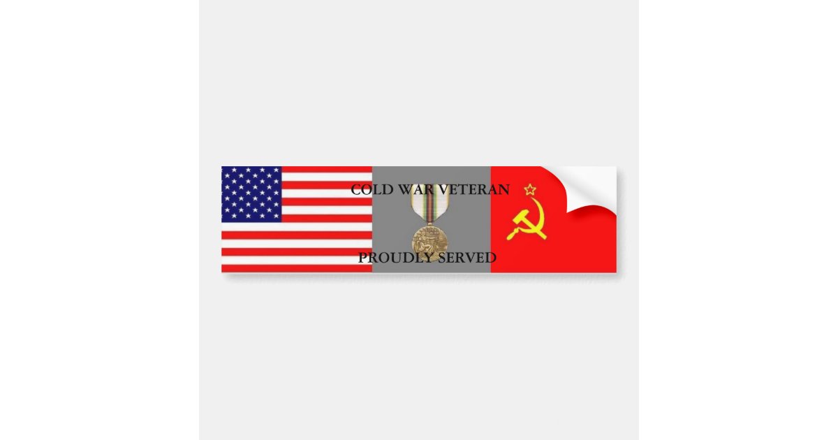Cold War Veteran Bumper Sticker | Zazzle