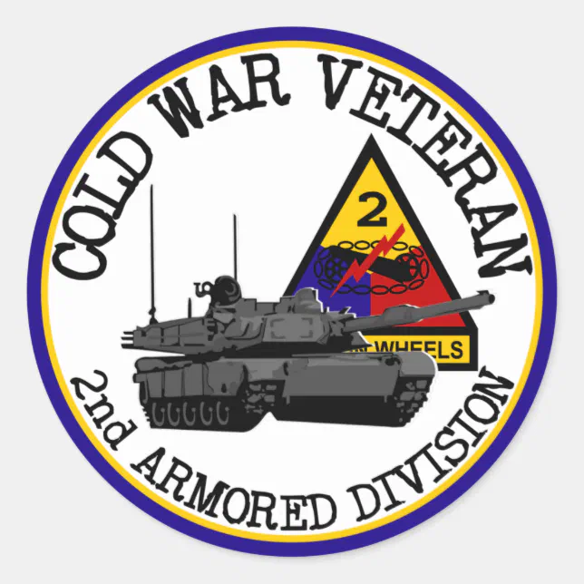 Cold War Veteran Classic Round Sticker | Zazzle