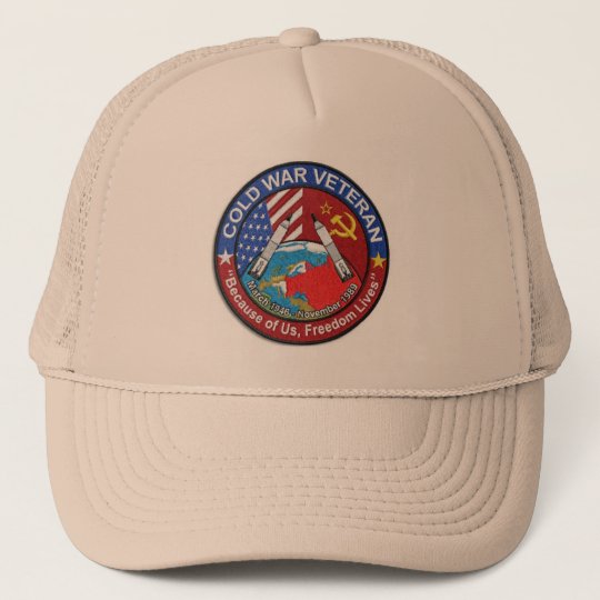 Cold War Veteran Trucker Hat | Zazzle.com