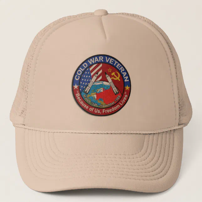 Cold War Veteran Trucker Hat | Zazzle