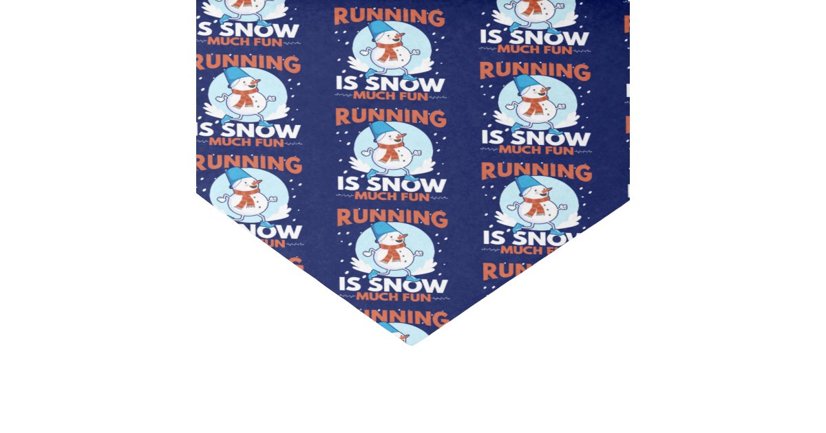 Cold Weather Runner - Running is Snow Much Fun Tissue Paper | Zazzle