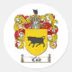 COLE FAMILY CREST - COLE COAT OF ARMS CLASSIC ROUND STICKER | Zazzle