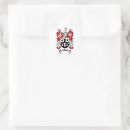 COLEMAN FAMILY CREST - COLEMAN COAT OF ARMS CLASSIC ROUND STICKER | Zazzle