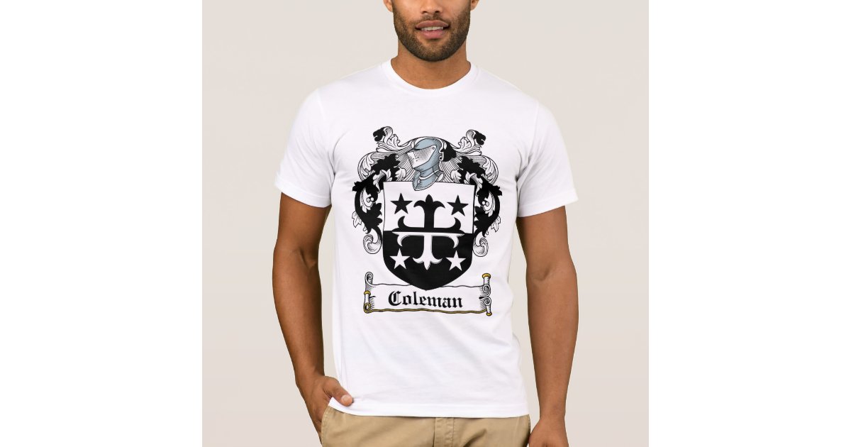 Coleman Family Crest T-Shirt | Zazzle