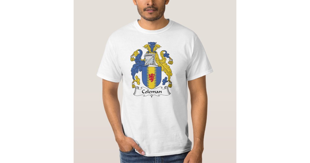 Coleman Family Crest T-Shirt | Zazzle