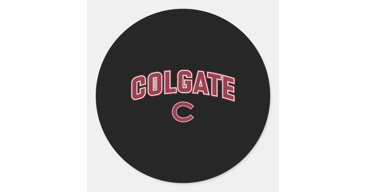 Colgate Raiders Arch Over Classic Round Sticker | Zazzle