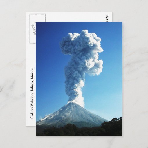 Colima Volcano, Jalisco, Mexico Postcard | Zazzle