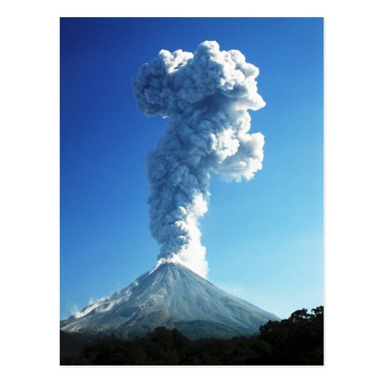 Colima Volcano, Jalisco, Mexico Postcard | Zazzle.com