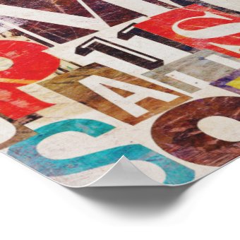 Collage Art Poster or Decoupage Paper | Zazzle