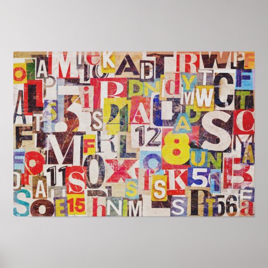 Collage Art Poster or Decoupage Paper | Zazzle.com