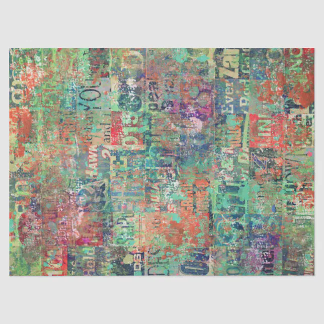 Collage Art Tissue or Decoupage Paper | Zazzle