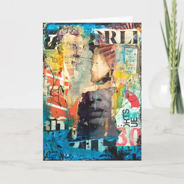 Collage Head Card | Zazzle