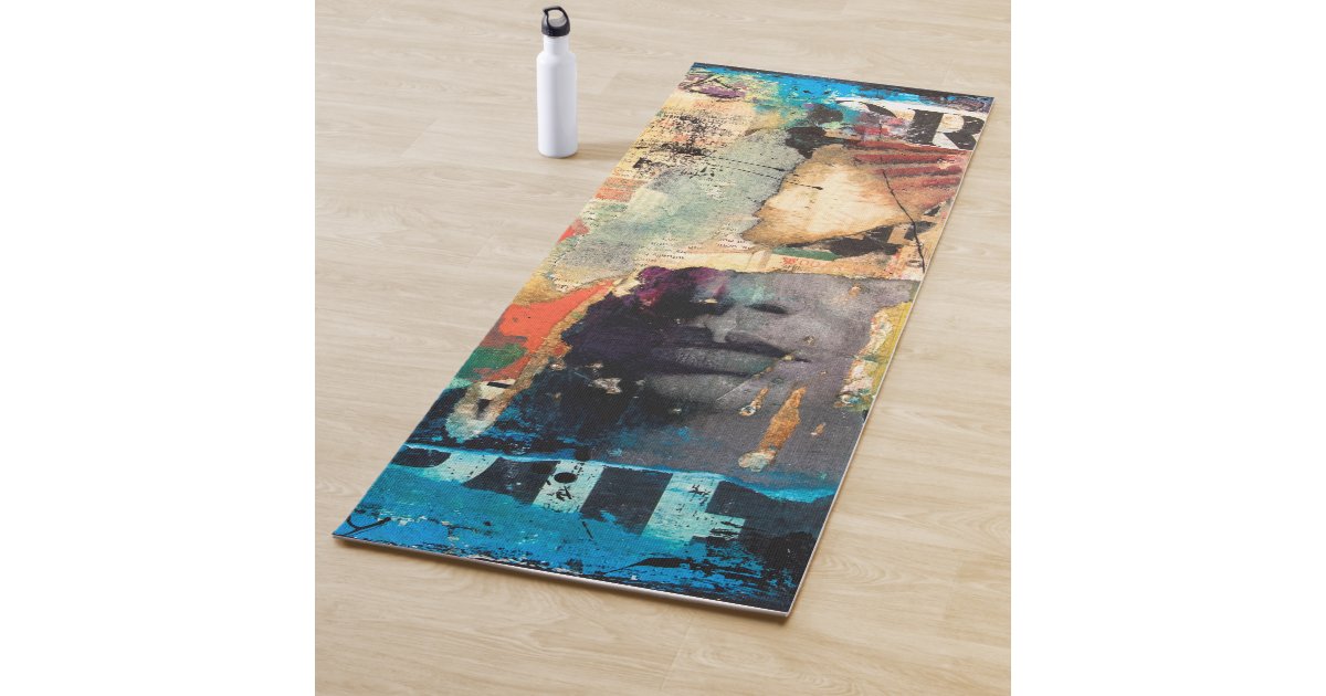 Collage Head Yoga Mat | Zazzle