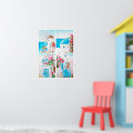 Collage of Greece watercolor painting Poster | Zazzle