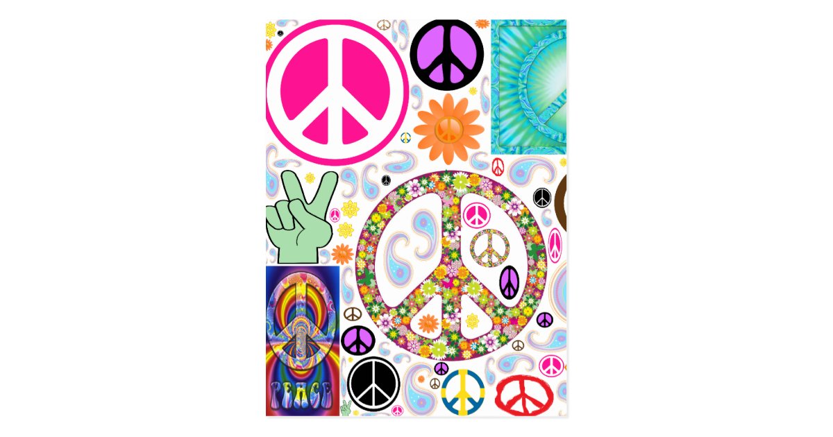 Collage of Peace Postcard | Zazzle.com