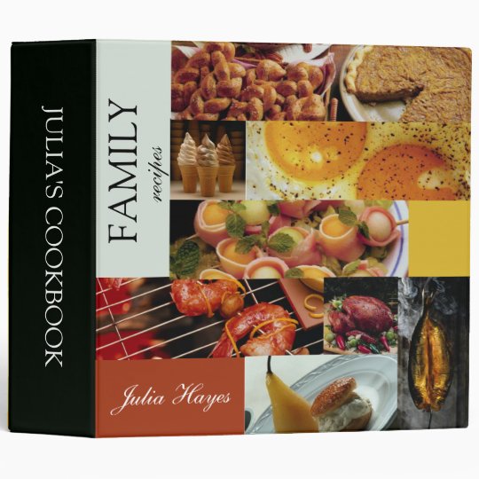 Collage of photos - recipe binder | Zazzle.com