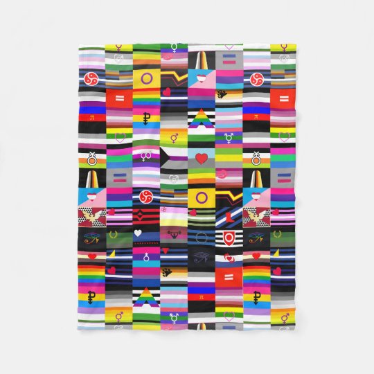 Collage of Pride Flags Fleece Blanket | Zazzle.com