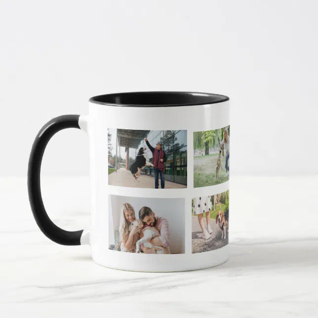 Collage Photos Images Sublimation Personalized Mug | Zazzle