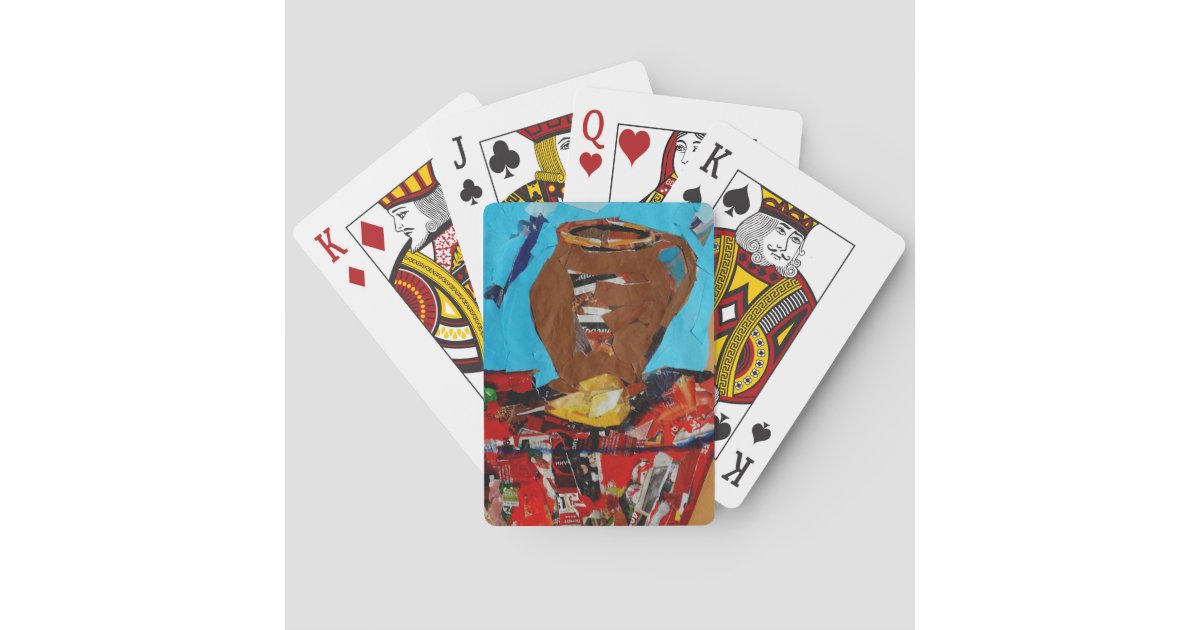 Collage Still Life Classic Playing Cards | Zazzle