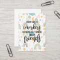 Colleague work friend gift Work BFF, friendship Business Card | Zazzle