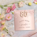 80th birthday rose gold blush glitter name balloon | Zazzle
