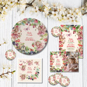 Magical Fairy Strawberry Garden Pixie 1st Birthday Paper Cups | Zazzle