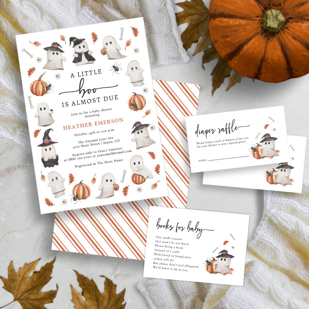 Spooky Baby Shower Invitation | Zazzle